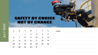 Safety Calendar 2025 PPT - 100 % Fully Editable - Eloquens