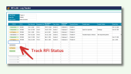RFI Log Google Sheets Template | Request for Information Tracker ...
