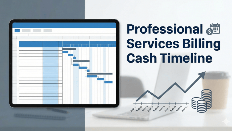 Professional Services Billing Cash Timeline - Eloquens