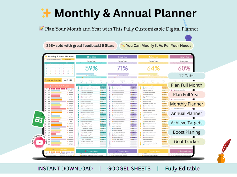Yearly Digital Planner - Eloquens