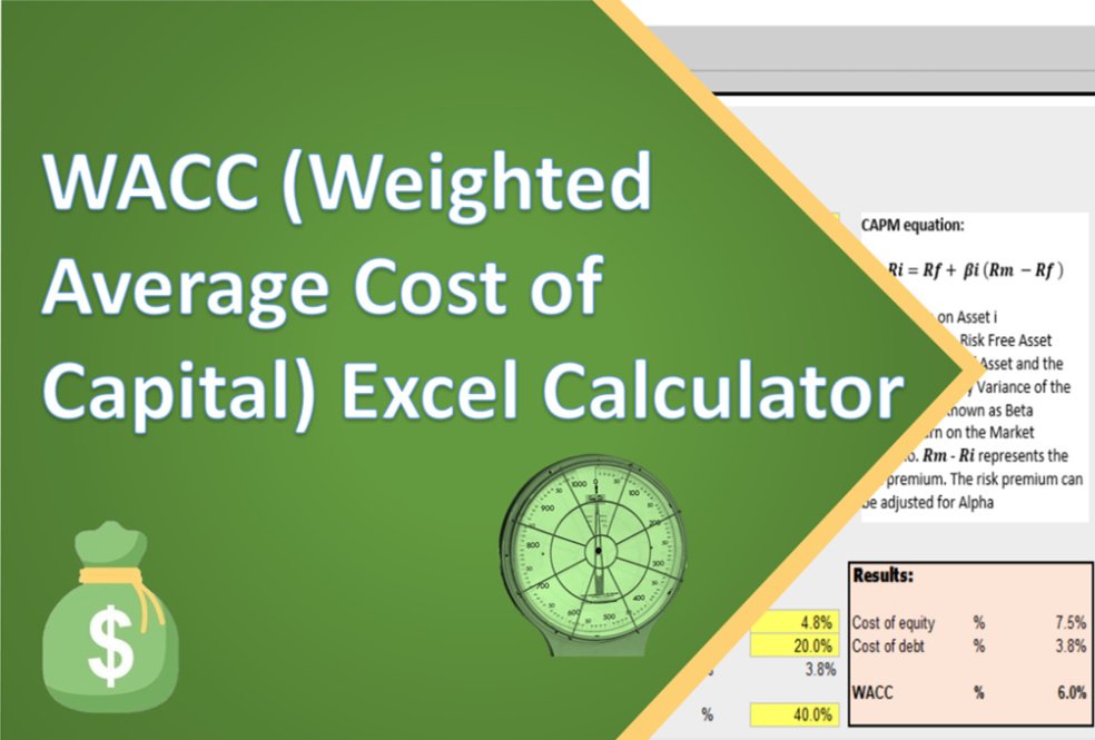 WACC (Weighted Average Cost of Capital) Excel Calculator - Eloquens