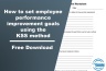 How to Set Employee Performance Improvement Goals Using the KSS Method ...