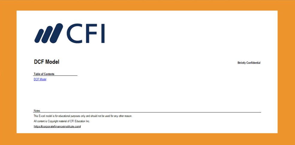 DCF Model Template with IRR - Eloquens