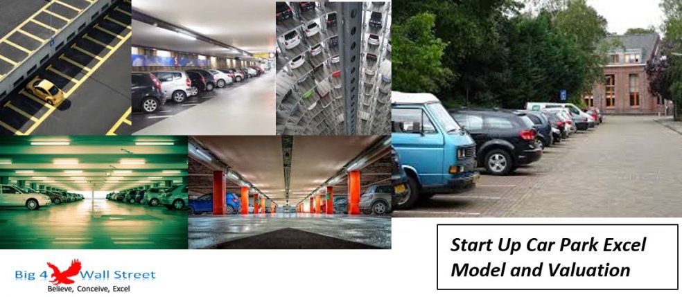 Start Up Car Park Excel Model and Valuation Template - Eloquens