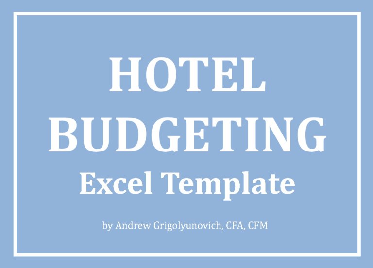 Hotel Budgeting Excel Template - Eloquens