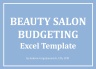 Beauty Salon Budgeting Excel Template - Eloquens