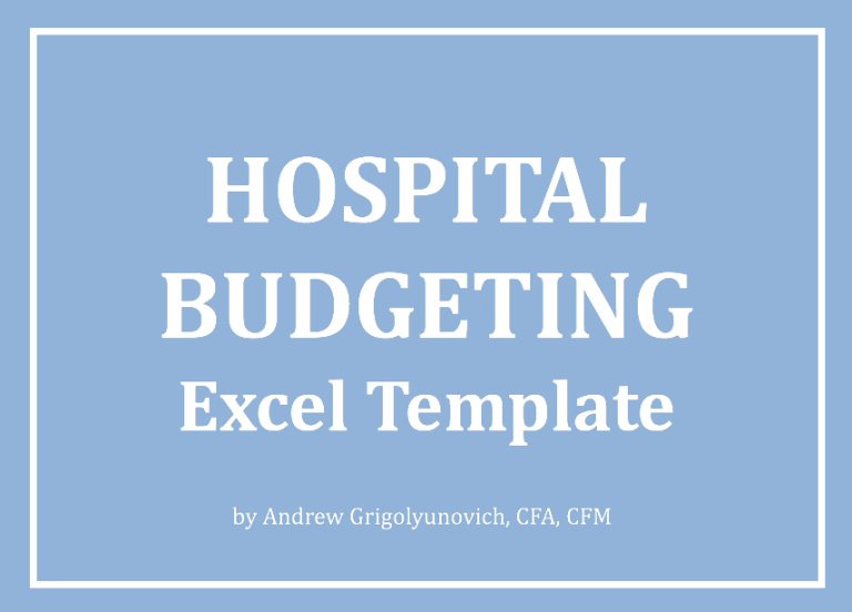 Hospital Budgeting Template - Eloquens