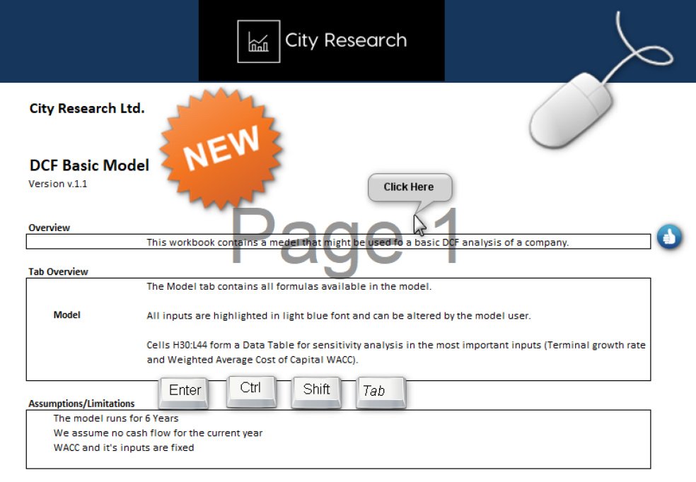 Simple Discounted Cashflow (DCF) Excel Model Template - Eloquens