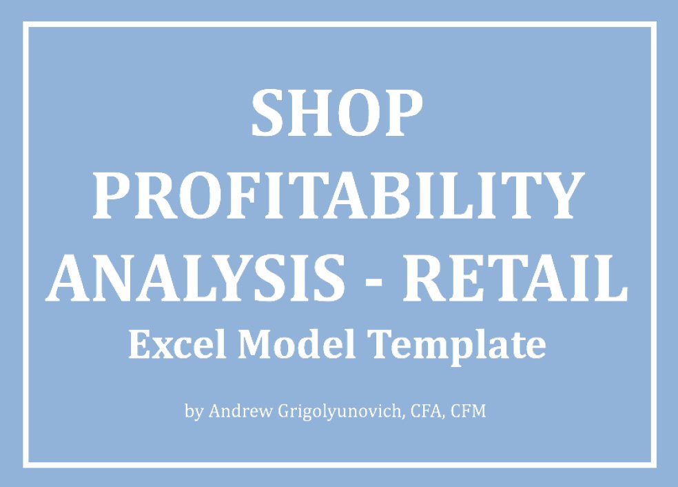 Shop Profitability Analysis - Retail Excel Template - Eloquens