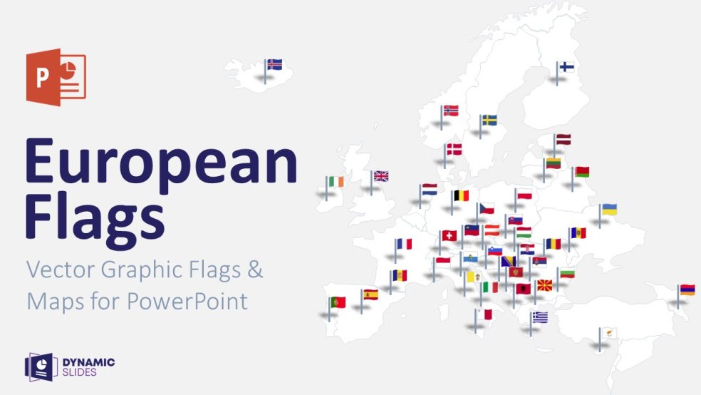 European Vector Flags for PowerPoint - Eloquens