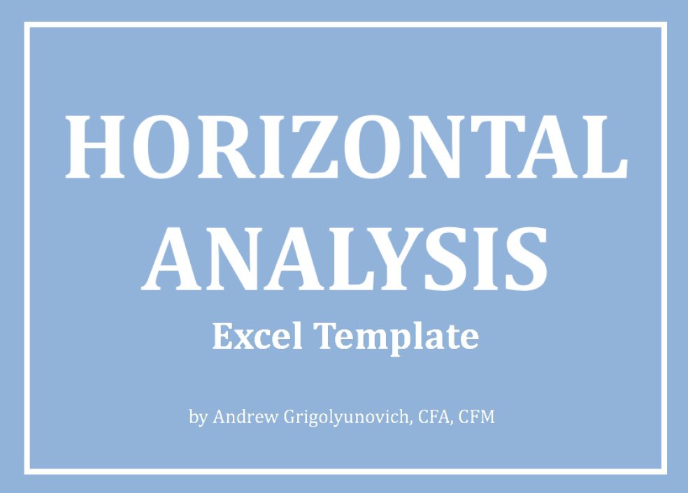 Horizontal Analysis Excel Template - Eloquens