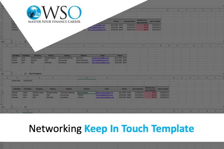 Networking Keep in Touch Template - Eloquens