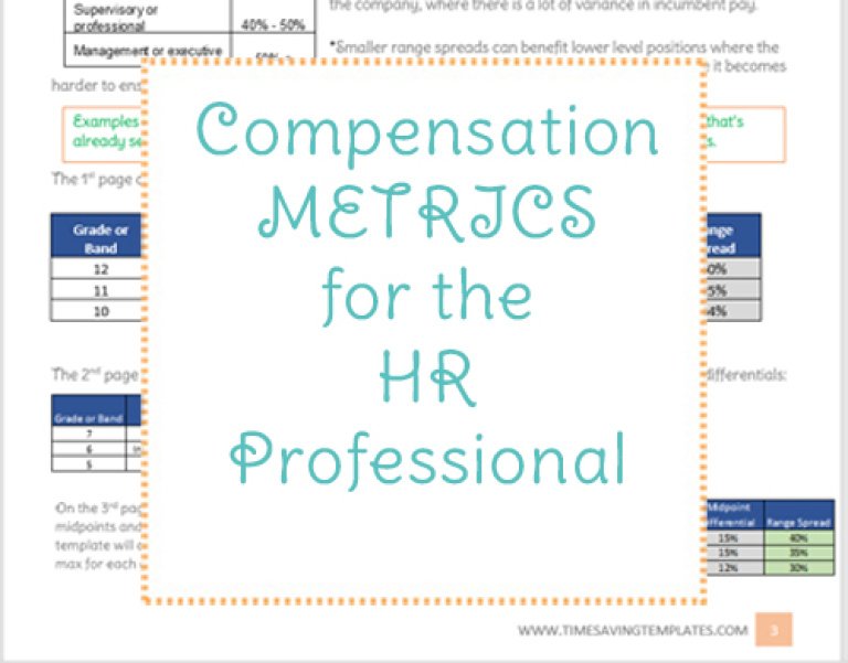 Compensation Metrics Cheatsheet for HR Professionals - Eloquens