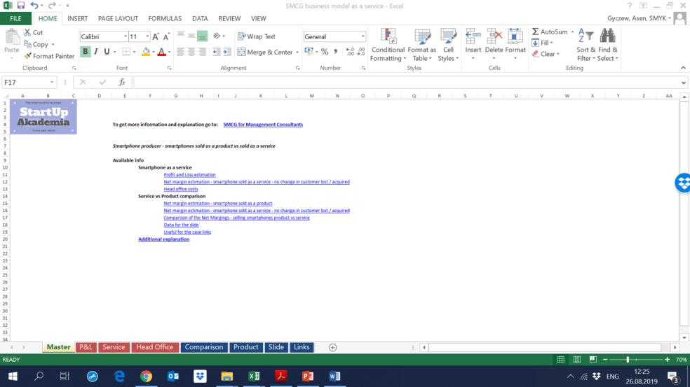 SMCG financial model - modeling of consumer goods sold as a service ...