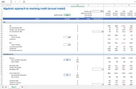 Excel Revolving Credit Calculator for Annual Models - Eloquens