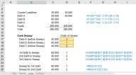 Cash Sweep Concepts Excel Template - Eloquens