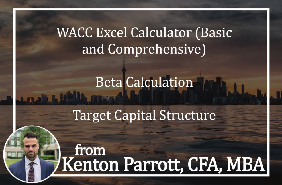 WACC Excel Calculator (Basic and Comprehensive), Beta Calculation ...