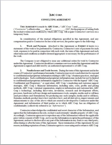 Advisor Agreement Templates & Models - Instant Downloads - Eloquens