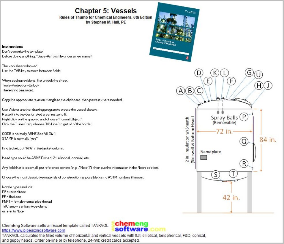 Vessels Excel Workbook - Eloquens
