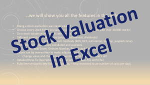 Stock Valuation Excel Model Templates - Downloads - Eloquens