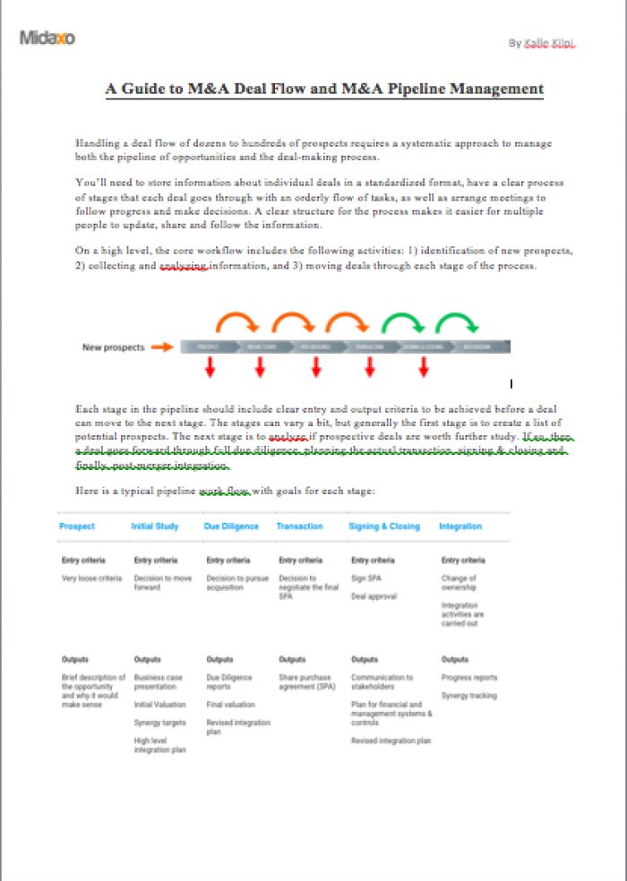 M&A Deal Flow and M&A Pipeline Management Guide - Eloquens