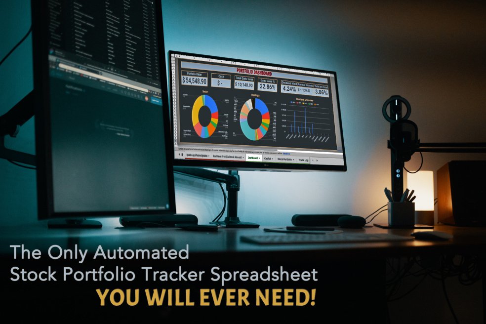 Automated Stock Portfolio Tracker Spreadsheet - Track Your Growth ...
