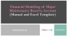 Financial Modeling of Major Maintenance Reserve Account with Manual and ...