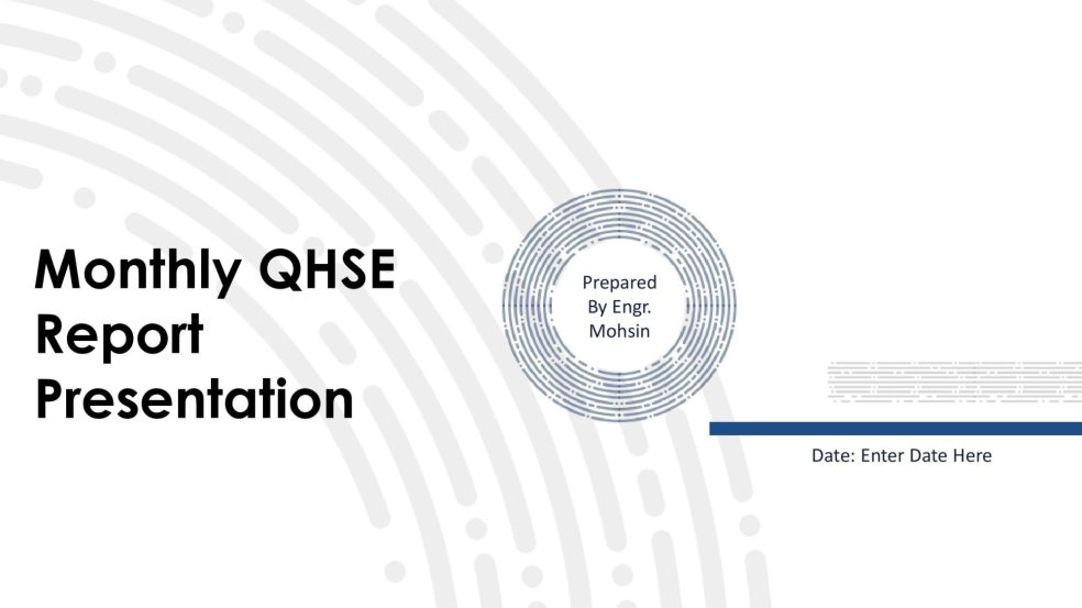 Monthly QHSE Report Presentation - Eloquens